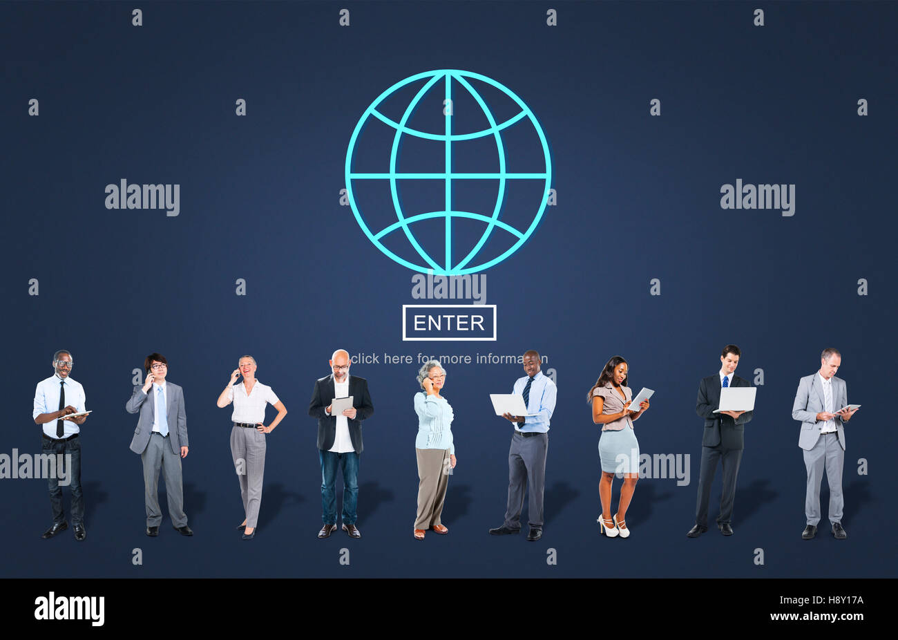 Enter Internet Computer Privacy System Protection Concept Stock Photo ...