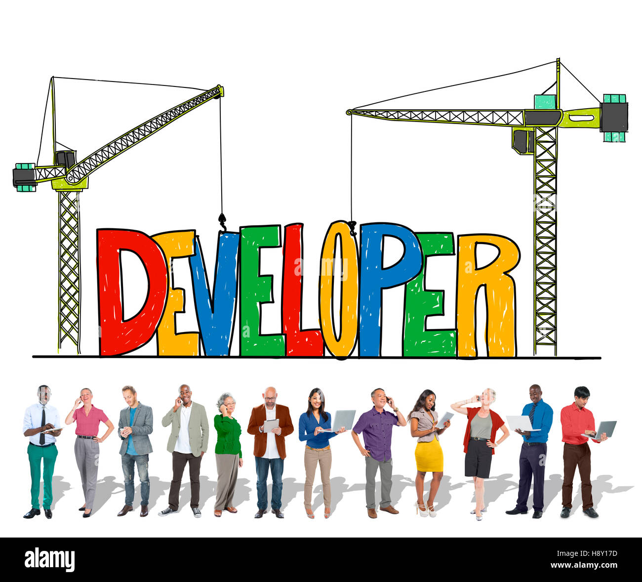 Developer Development Improve Skill Mangement Concept Stock Photo - Alamy
