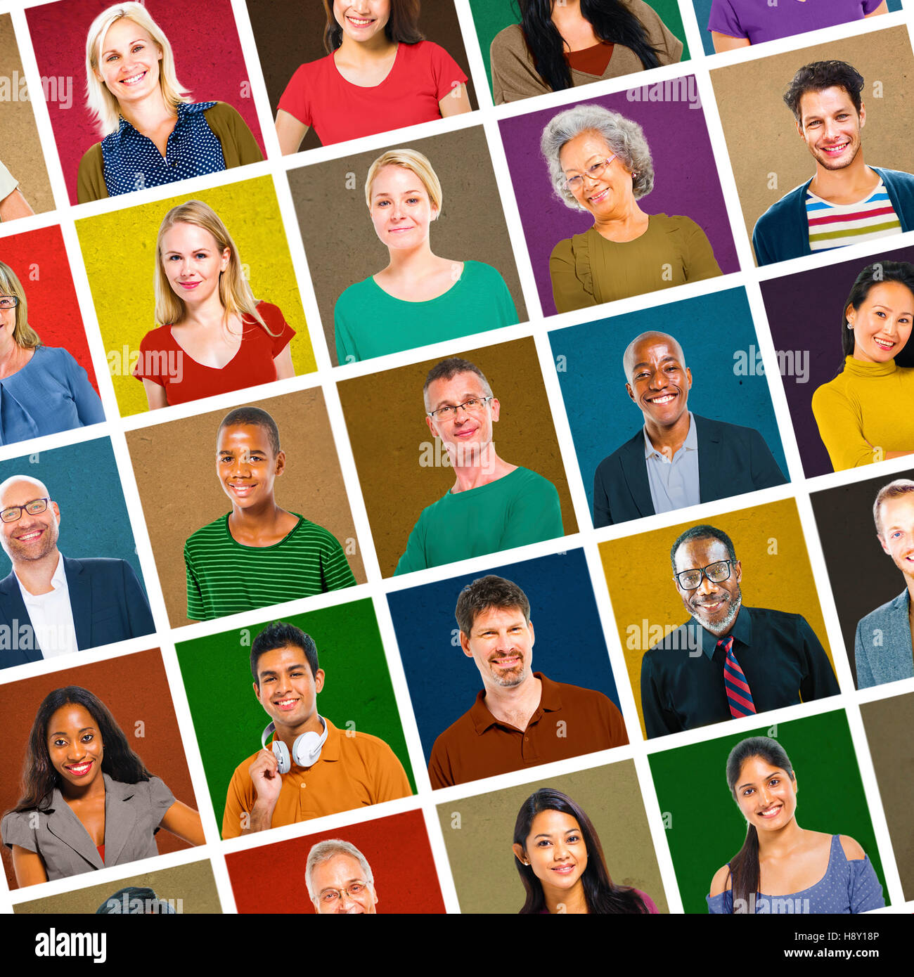 Multiethnic People Colorful Smiling Portrait Concept Stock Photo - Alamy Multiethnic People Colorful Smiling Portrait Concept Stock Photo - Alamy