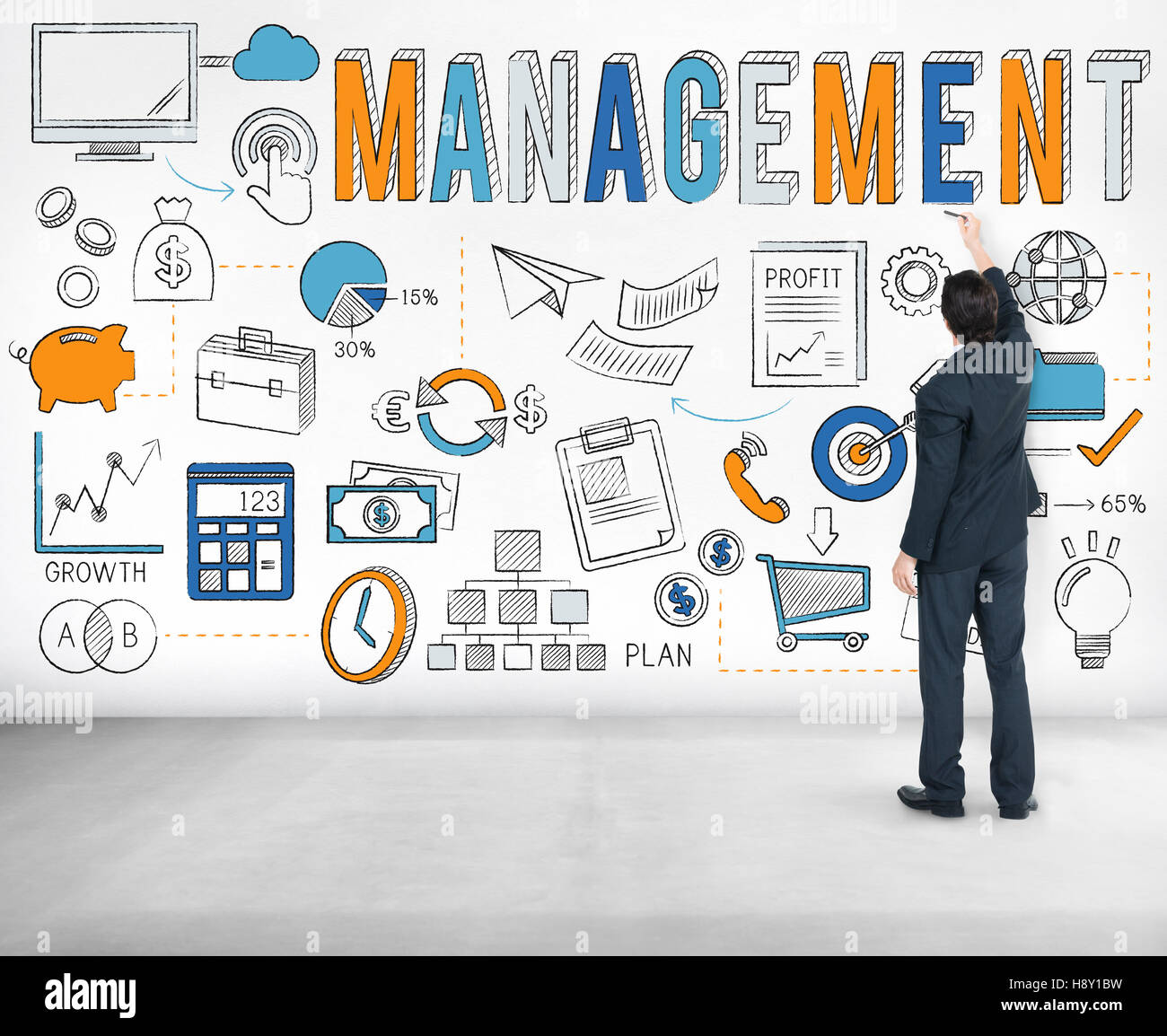 Management Manager Controlling Leadership Concept Stock Photo - Alamy