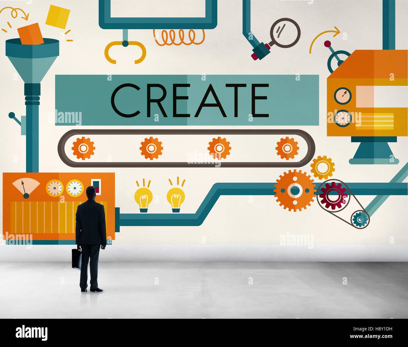 Create Innovation Imagination Development Ideas Concept Stock Photo - Alamy