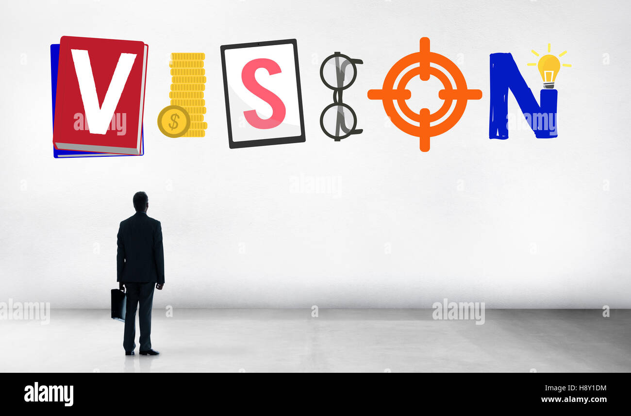 Vision Mission Business Organization Plan Concept Stock Photo - Alamy