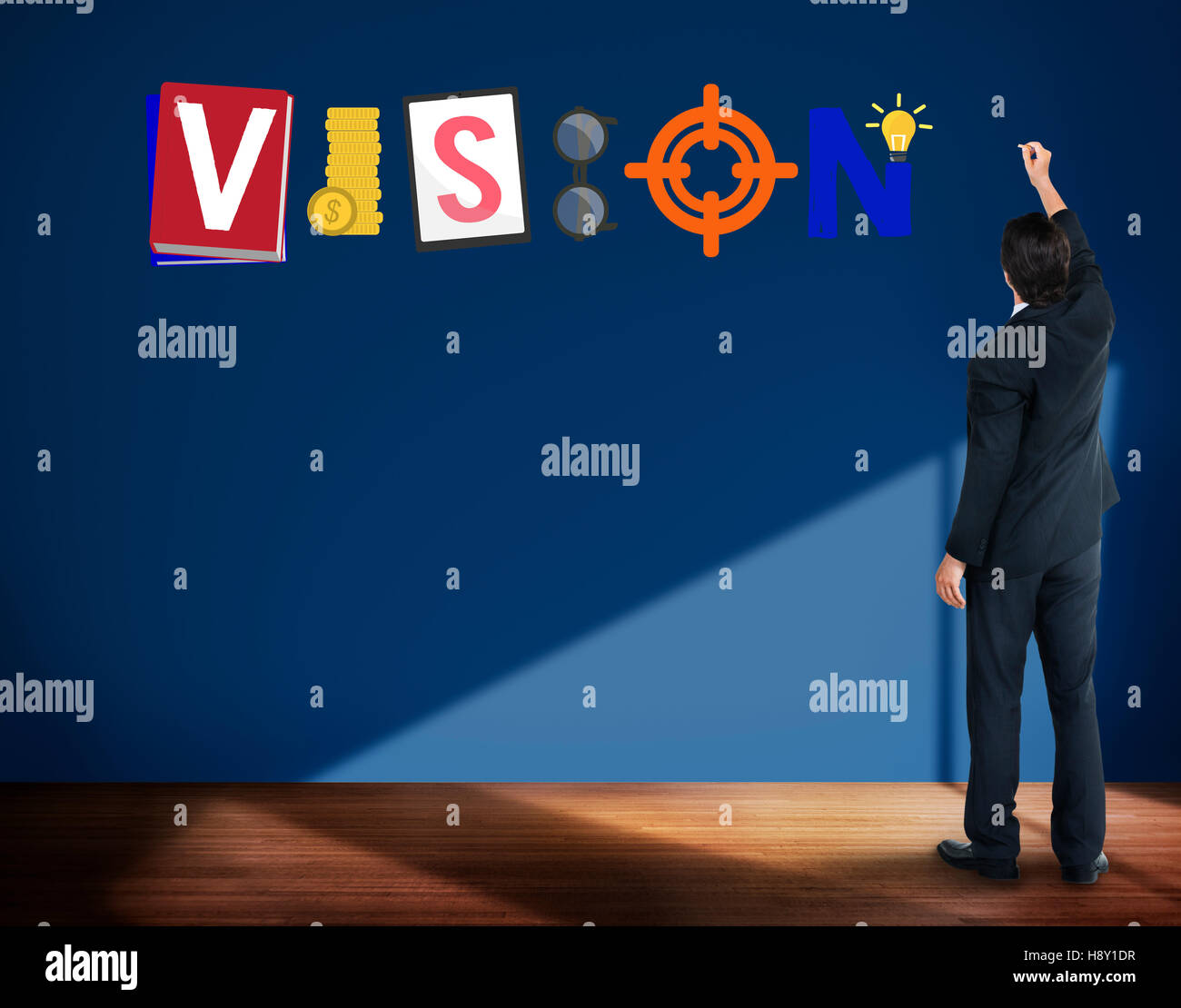 Vision Mission Business Organization Plan Concept Stock Photo - Alamy