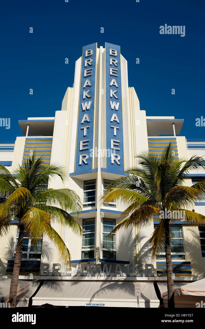 Breakwater hotel south beach miami hi-res stock photography and images ...