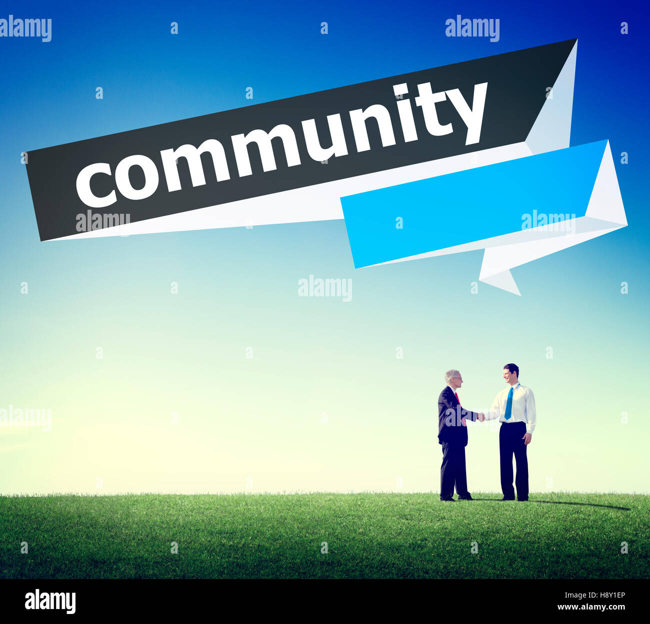 Community Citizen Connection Group Network Concept Stock Photo - Alamy