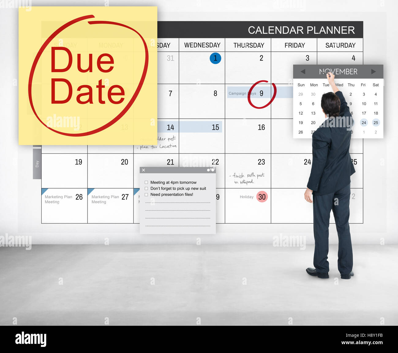 Due Date Deadline Payment Bill Important Notice Concept Stock Photo - Alamy