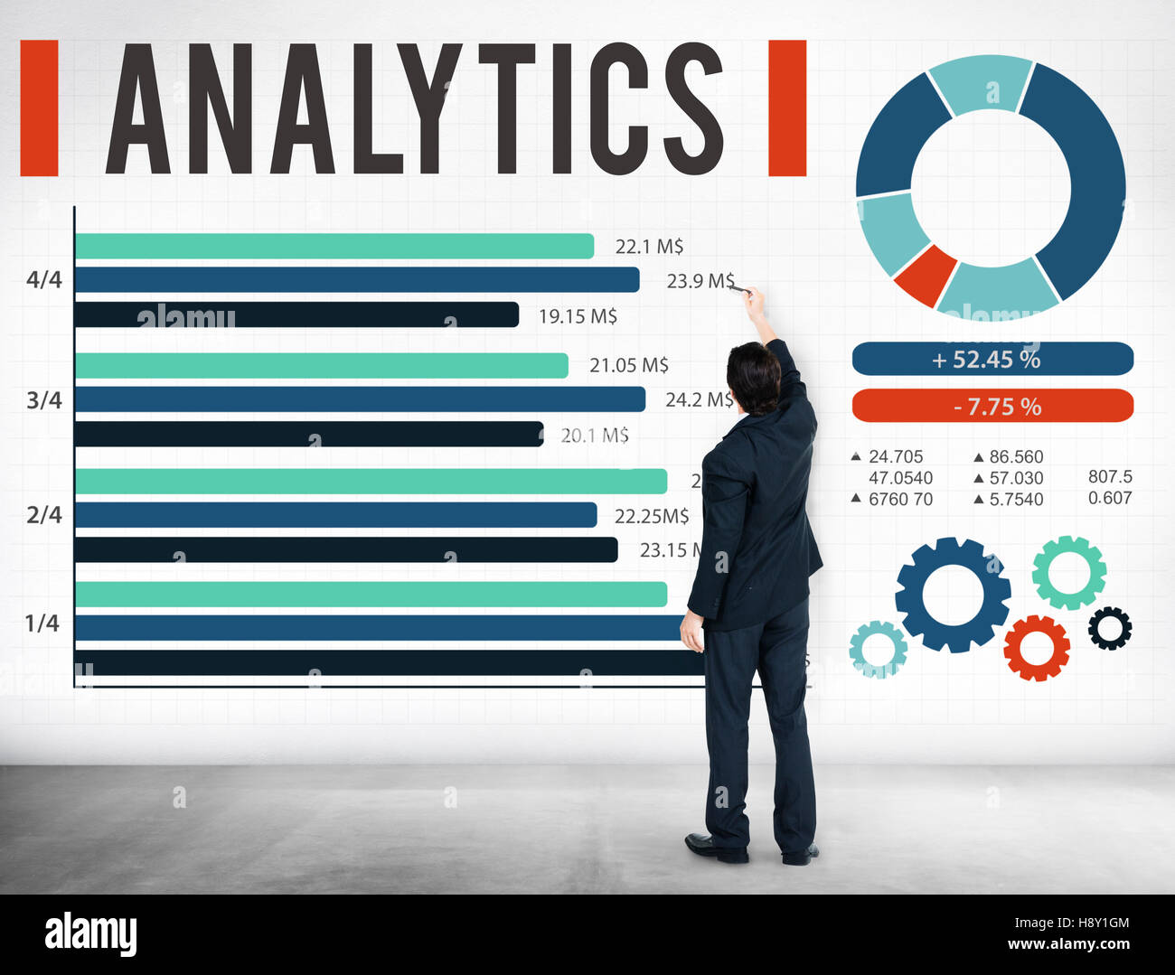 Analytics Information Statistics Strategy Data Concept Stock Photo - Alamy