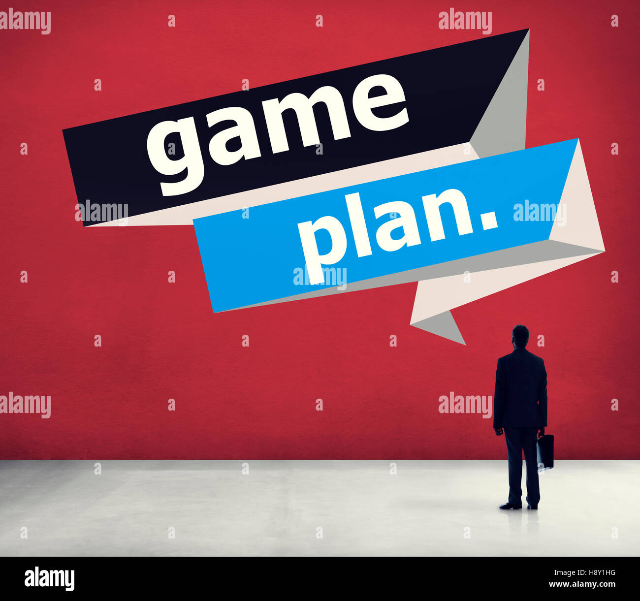 Game Plan Planning Strategy Direction Goal Solution Concept Stock Photo ...