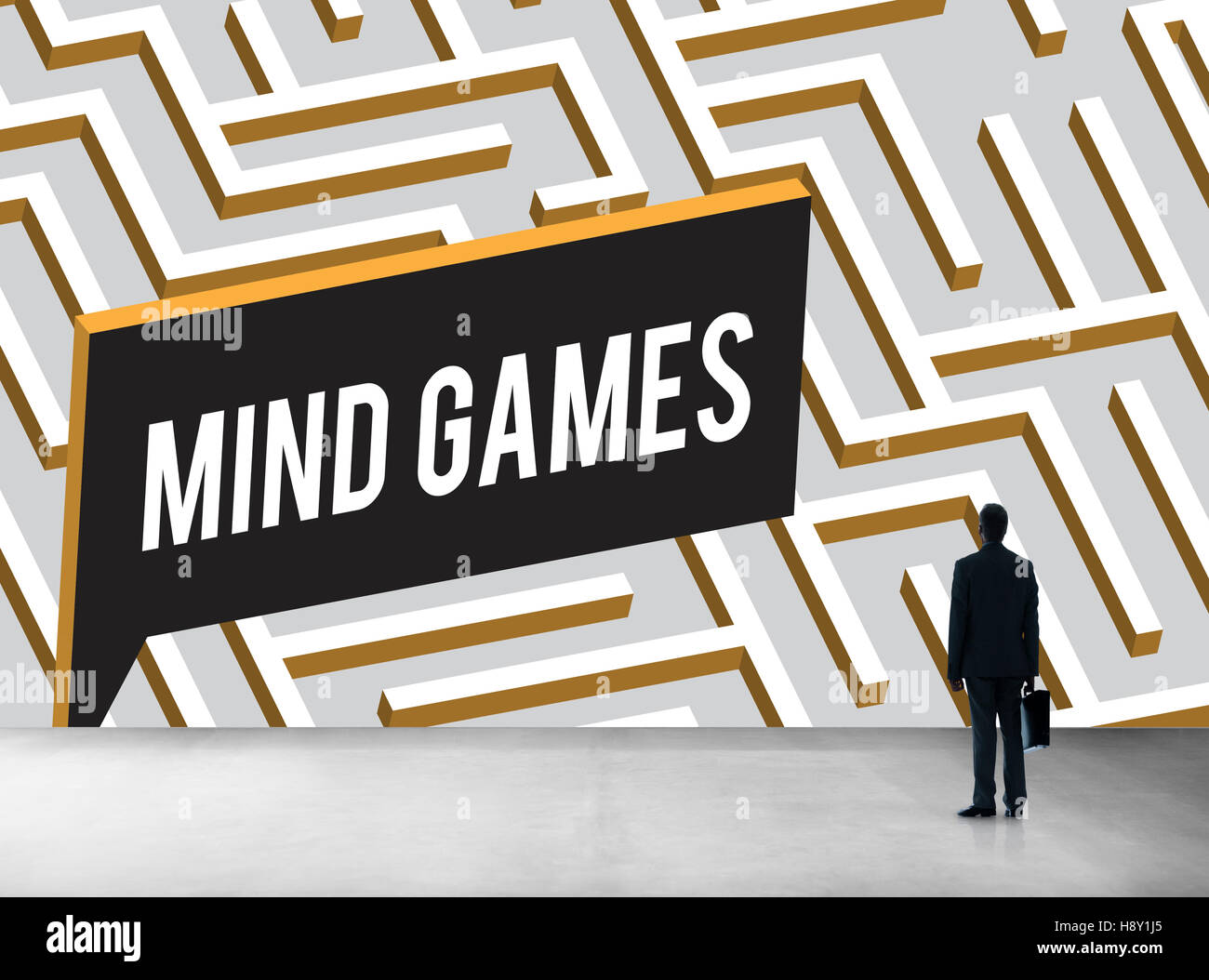 Mind Games Strategy Maze Solution Concept Stock Photo - Alamy
