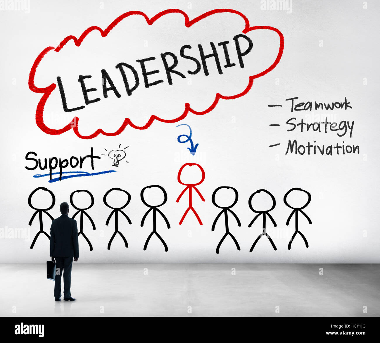 Lead Leadership Chief Team Partnership Concept Stock Photo - Alamy