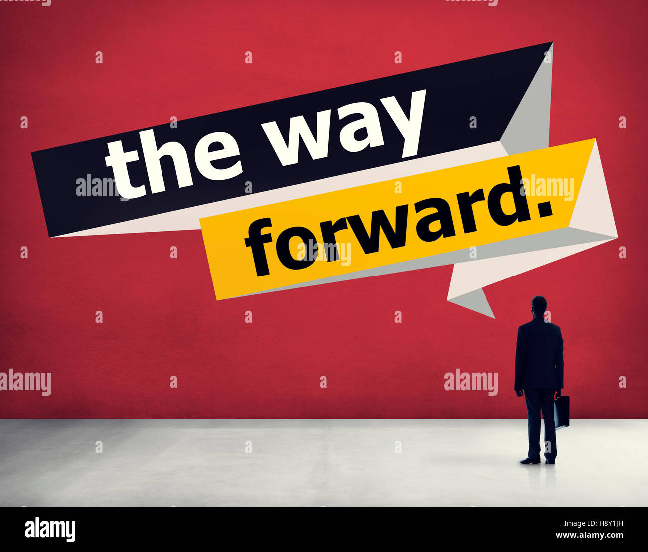 The Way Forward Development Aspiration Goal Concept Stock Photo - Alamy