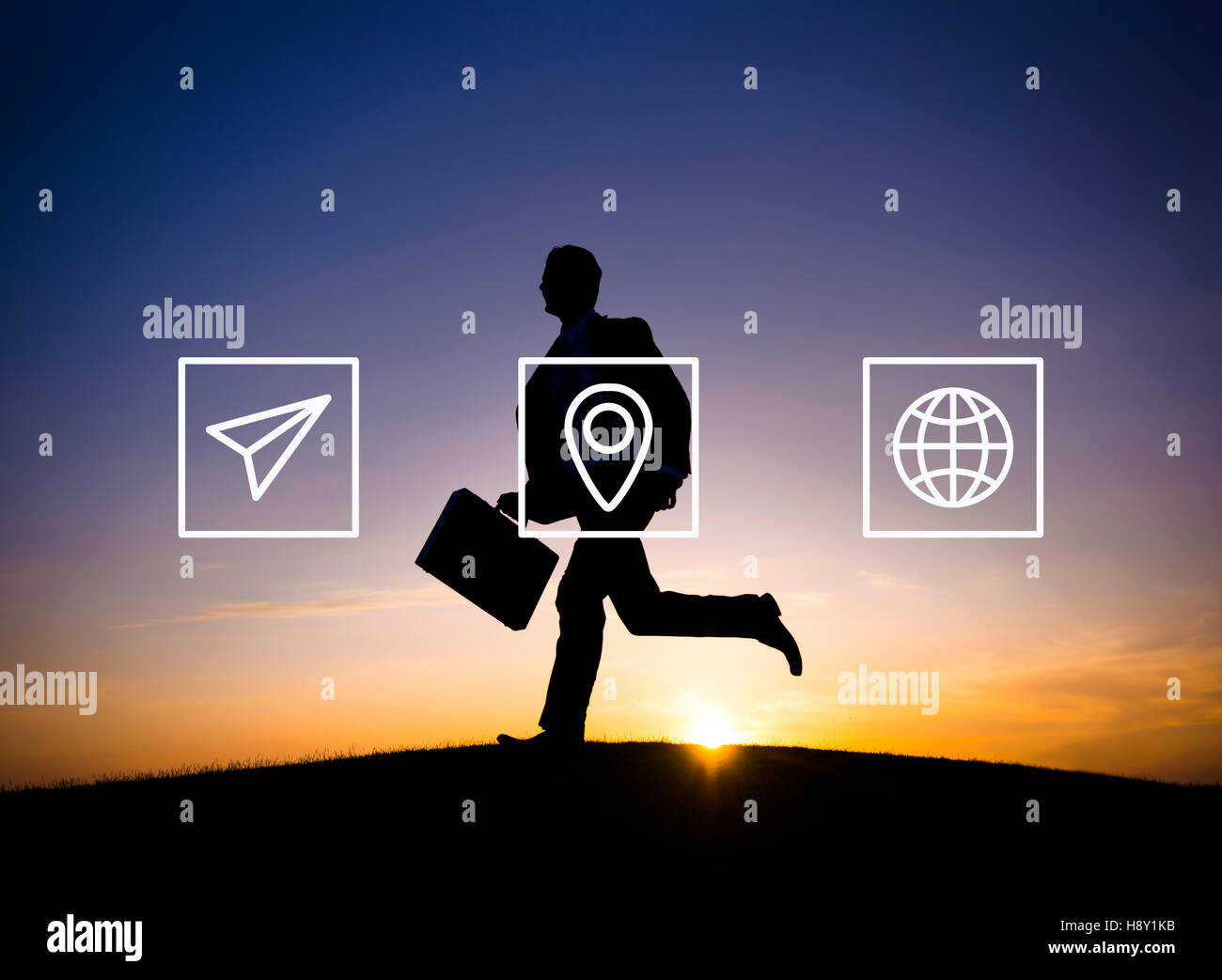 Location Navigation Travel Trip Place Journey Concept Stock Photo - Alamy