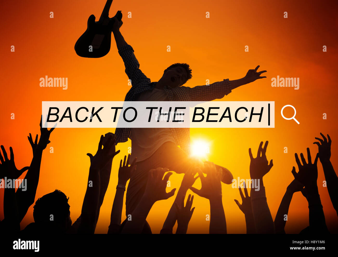 Back To The Beach Relaxation Tropical Beach Concept Stock Photo - Alamy