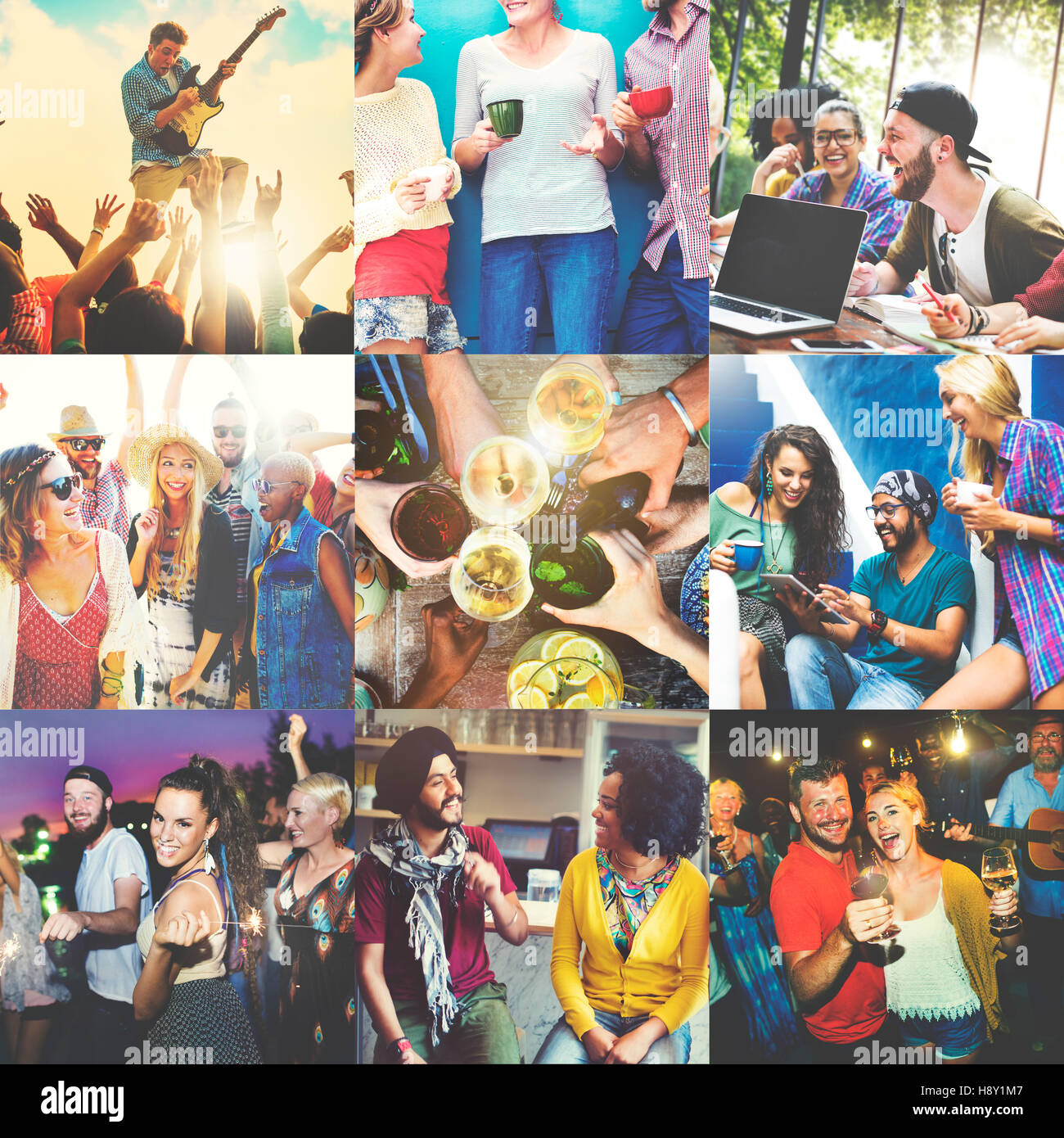 Community Technology Digital Device Together Concept Stock Photo - Alamy