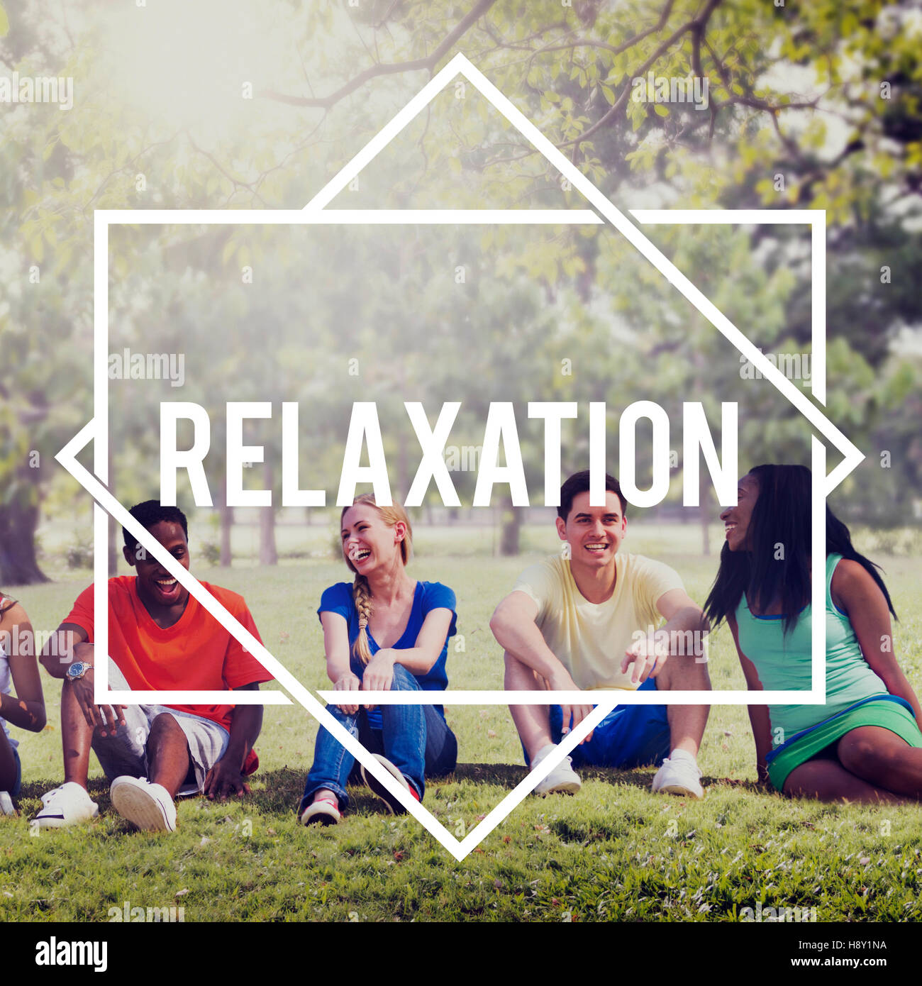 Relax Relaxation Happiness Life Concept Stock Photo - Alamy