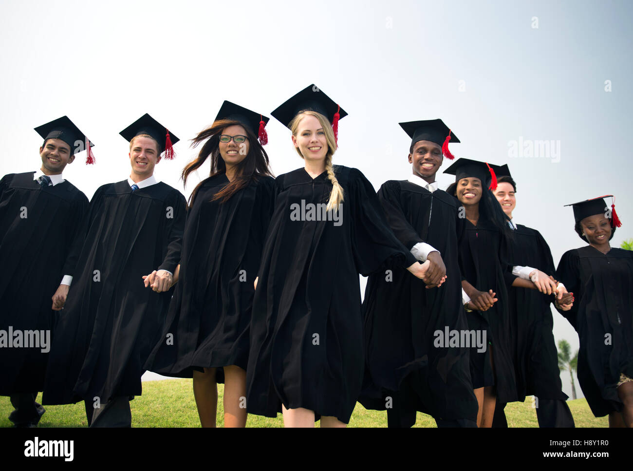 Graduation Friend Achievement Celebrate Degree Concept Stock Photo - Alamy