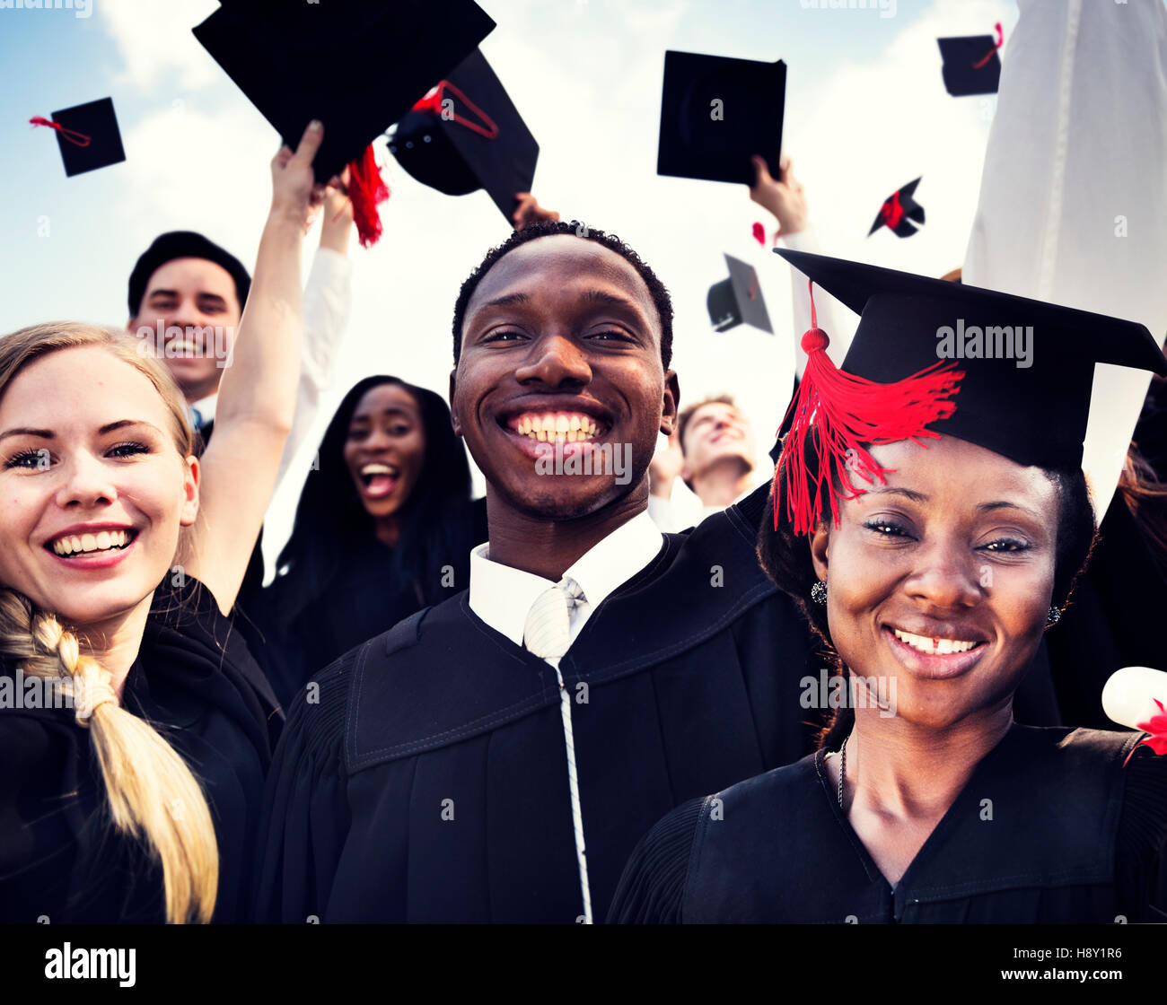 Celebration Education Graduation Student Success Learning Concept Stock ...