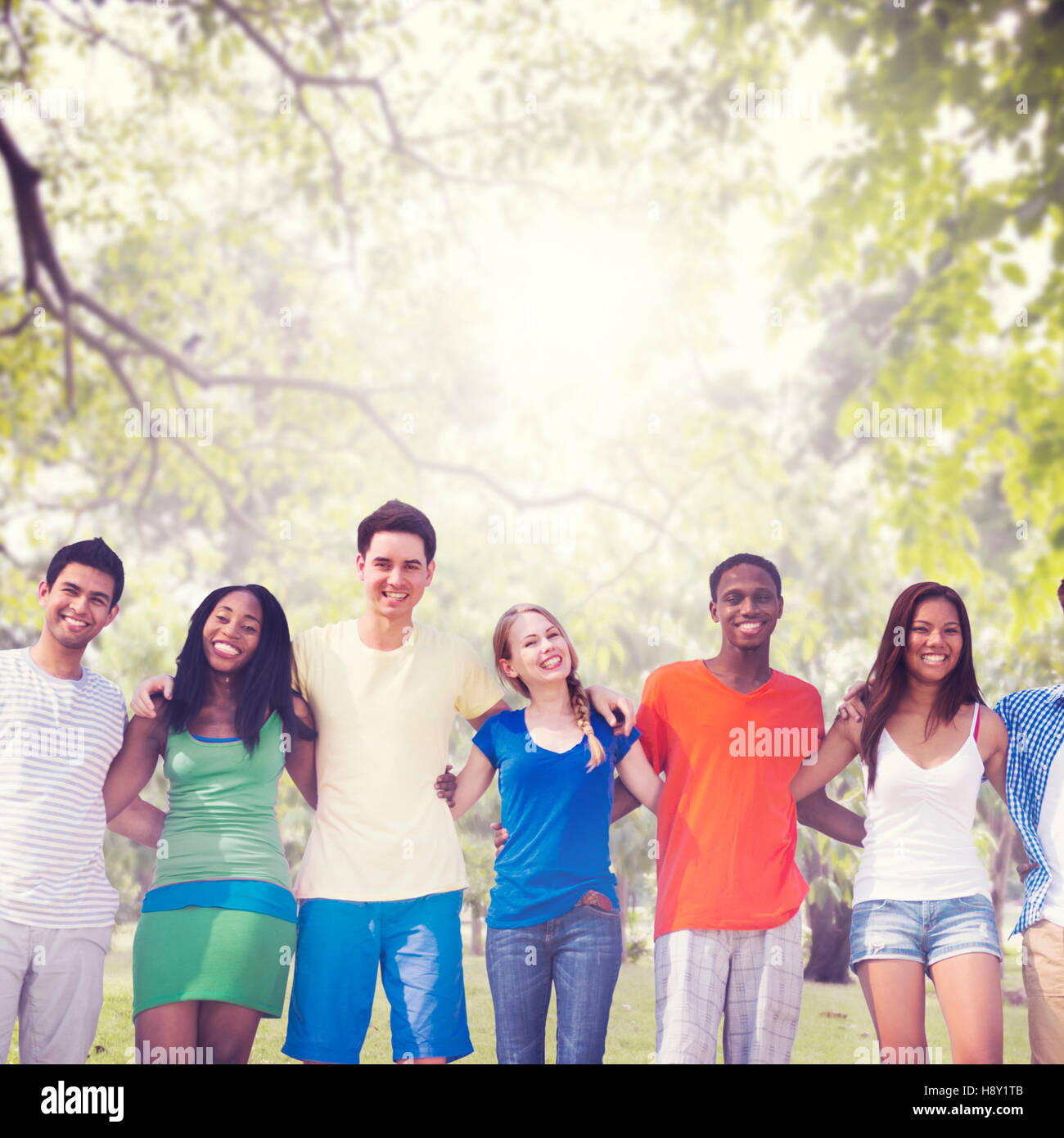 Diversity Friends Friendship Teamwork Huddle Concept Stock Photo - Alamy