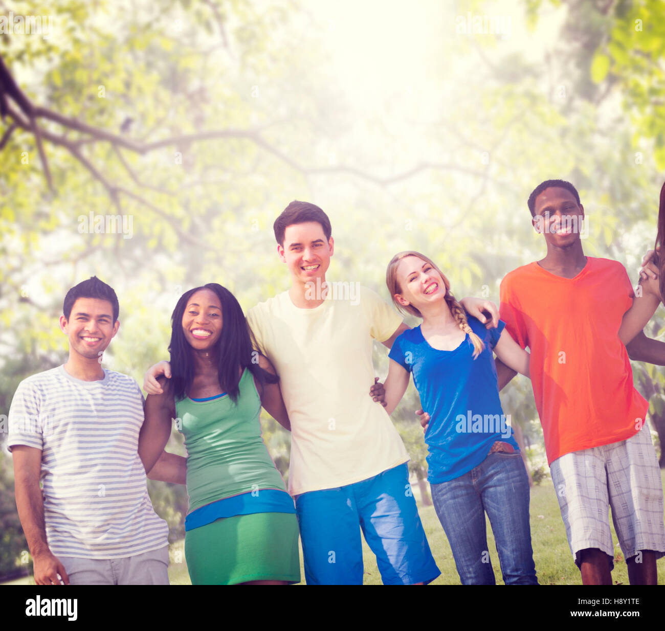Diversity Friends Friendship Teamwork Huddle Concept Stock Photo - Alamy
