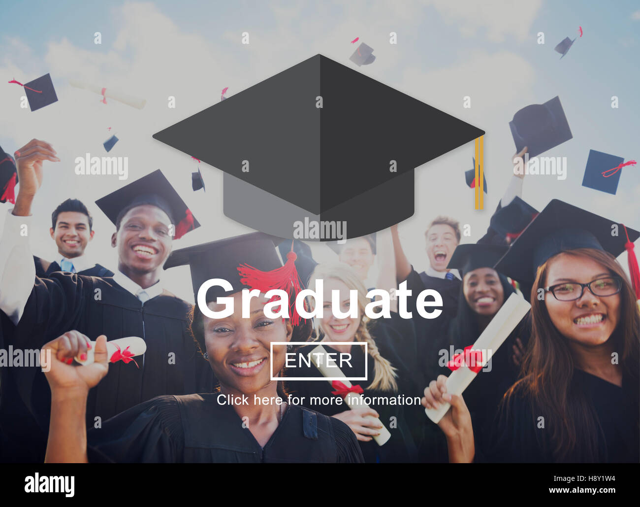 Graduate Education Learning Academic Concept Stock Photo - Alamy