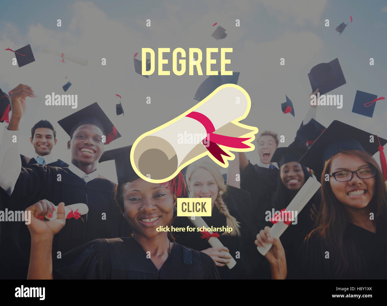 Diploma Degree Graduation Course Education Concept Stock Photo - Alamy