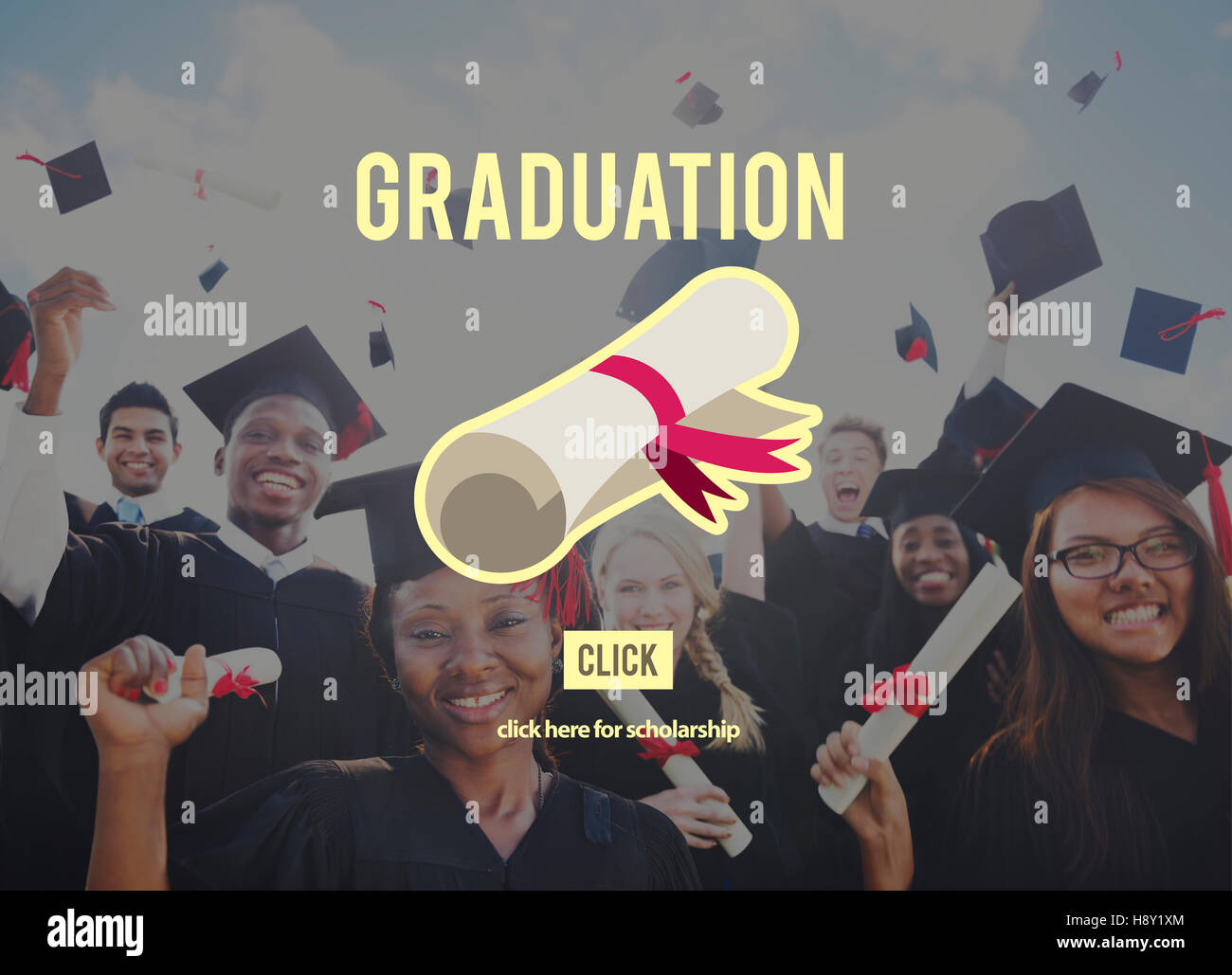 Diploma Degree Graduation Course Education Concept Stock Photo - Alamy