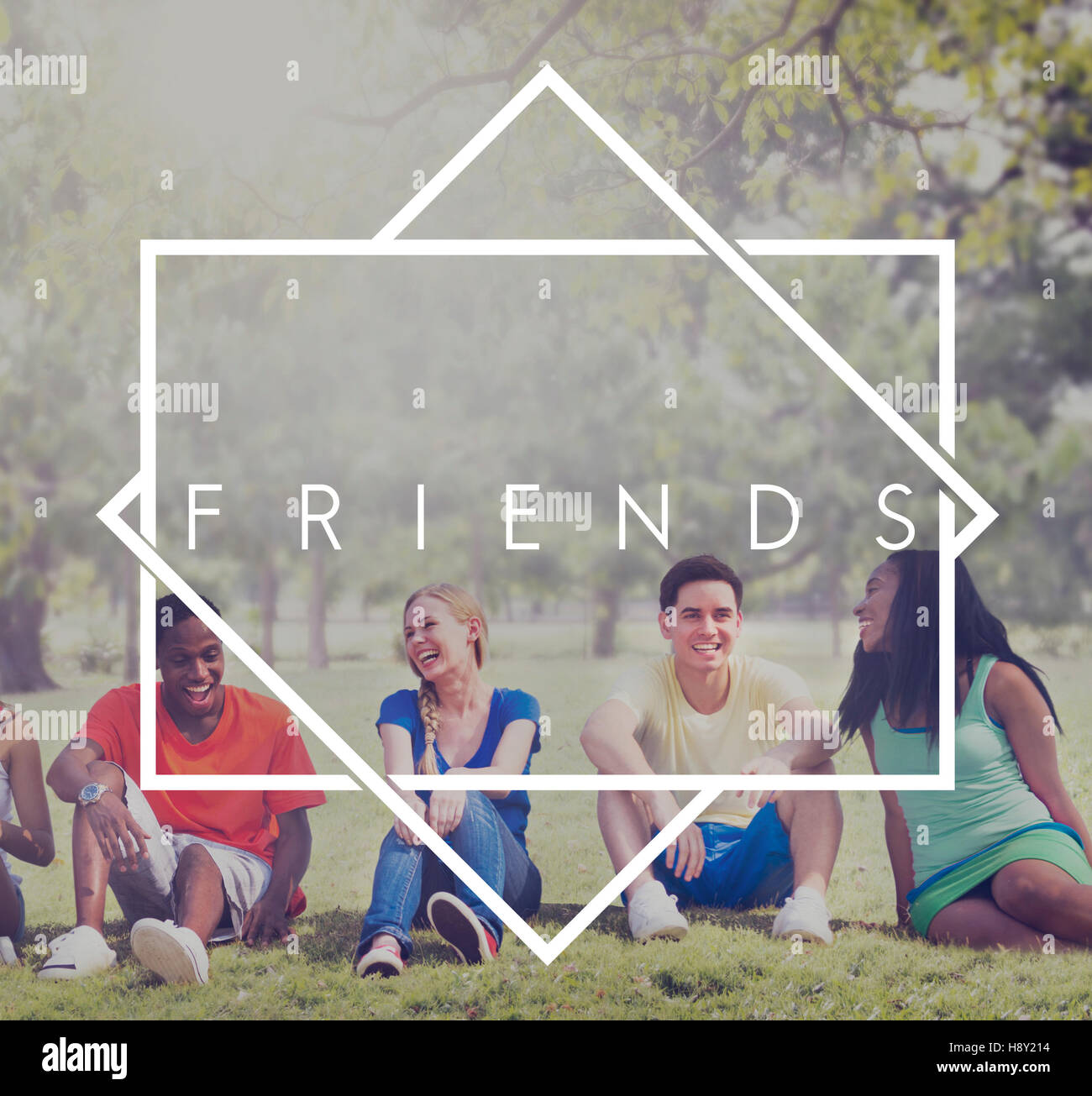 Friends Friendship Colleagues Society Concept Stock Photo - Alamy