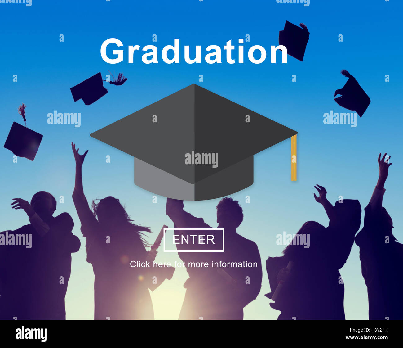 Academic gown silhouette hi-res stock photography and images - Alamy