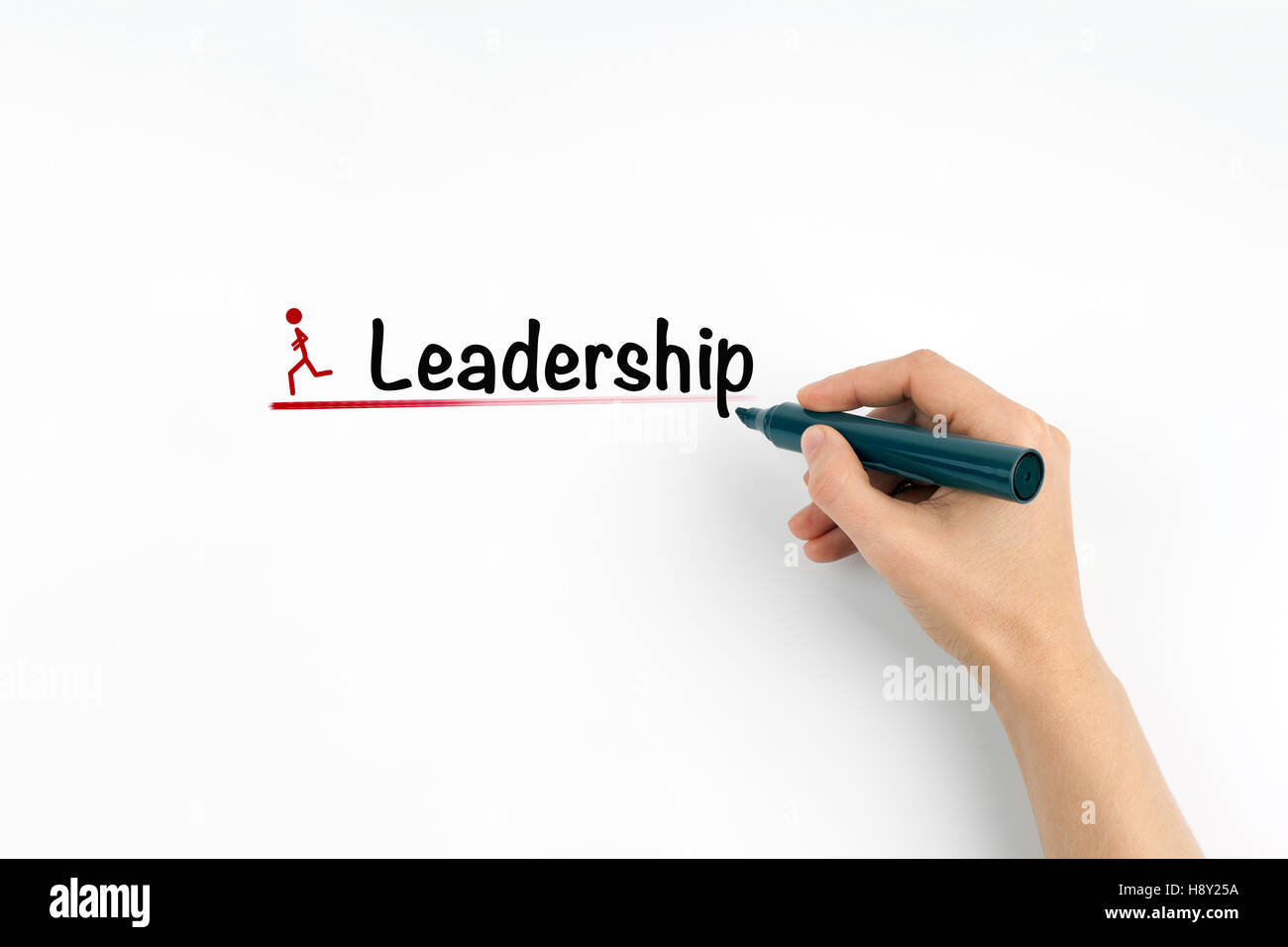 Hand drawing teamwork concept marker hi-res stock photography and ...
