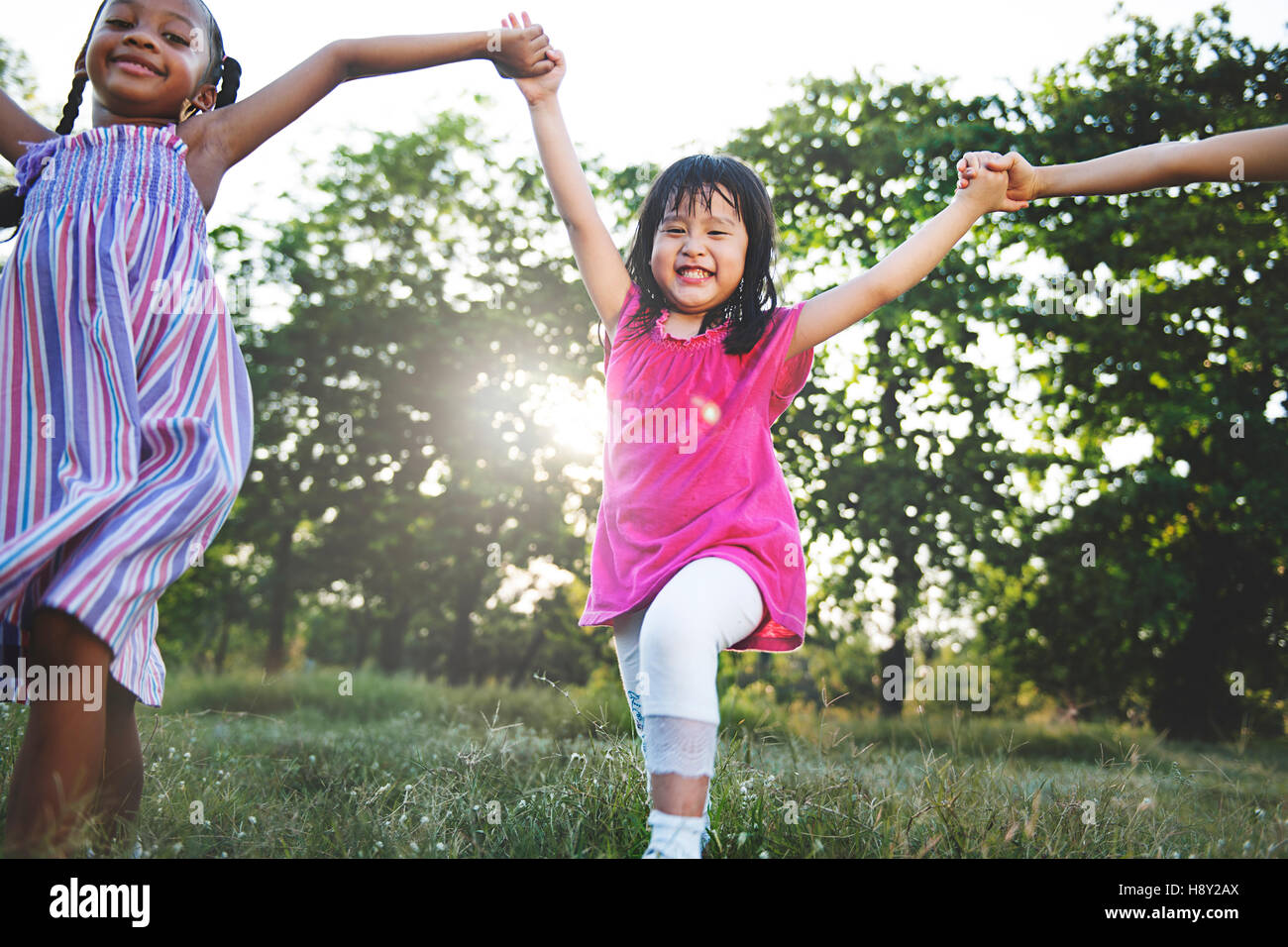 Children Friendship Togetherness Smiling Happiness Concept Stock Photo ...