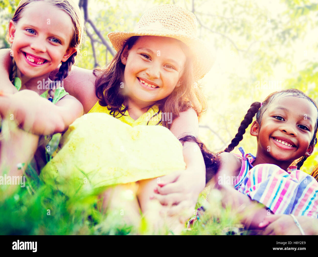 Kids Children Playing Happiness Concept Stock Photo - Alamy