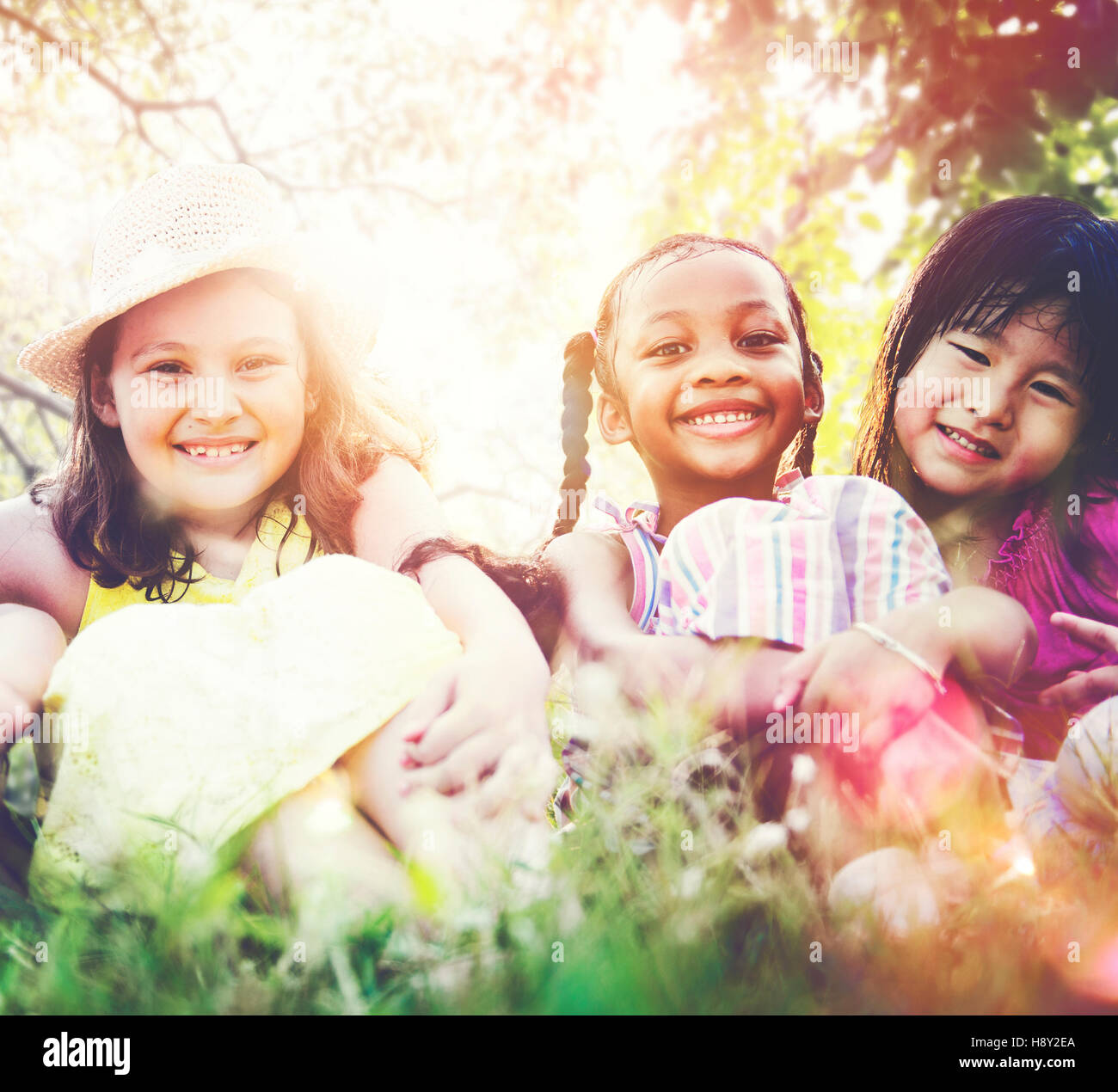 Kids Children Playing Happiness Concept Stock Photo - Alamy