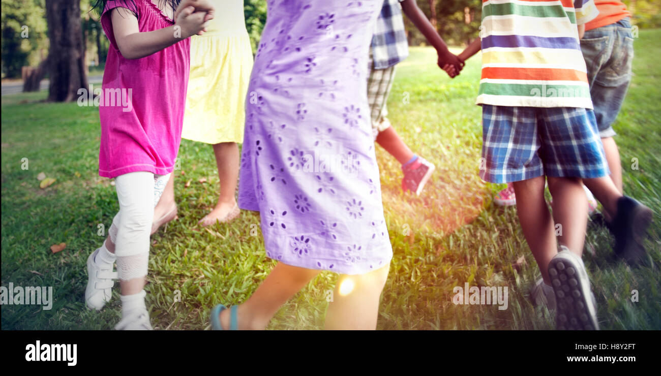 Children Friendship Togetherness Smiling Happiness Concept Stock Photo ...