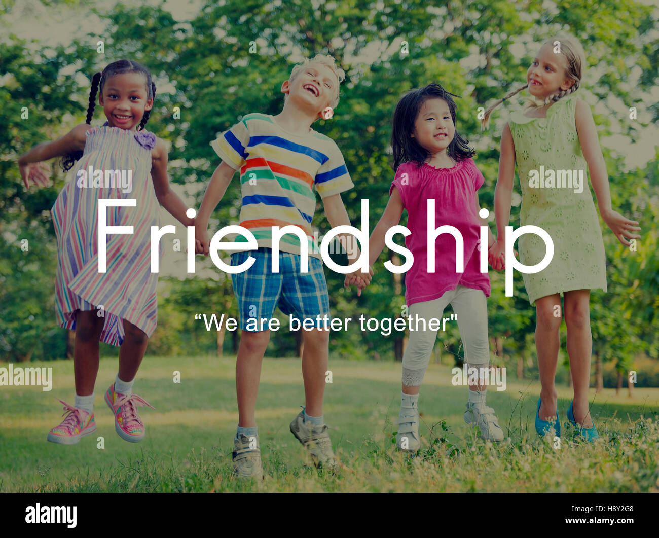 Friendship Together Togetherness Partner Friends Concept Stock Photo ...