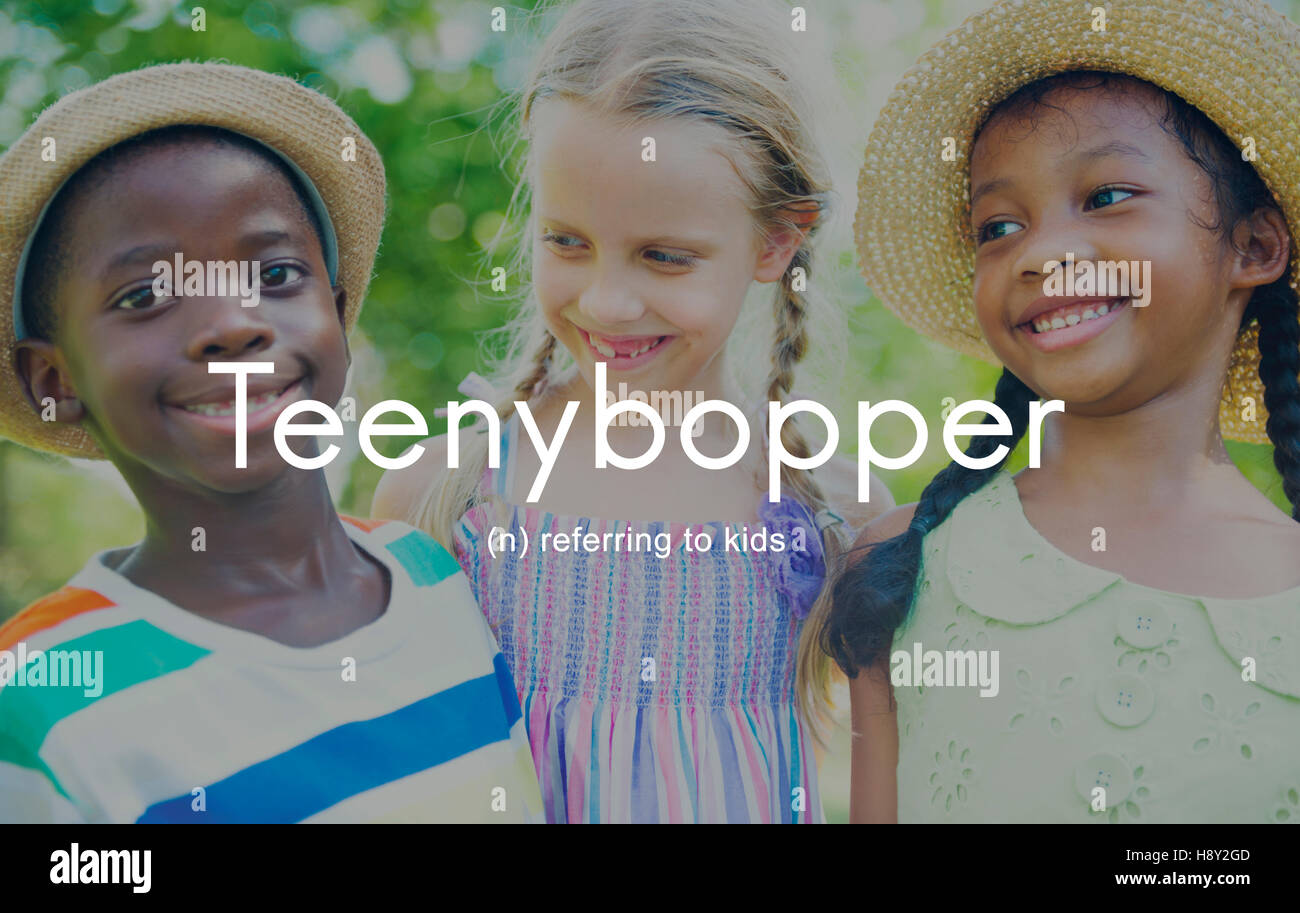 Teenybopper Young Children Youth Kids Concept Stock Photo - Alamy