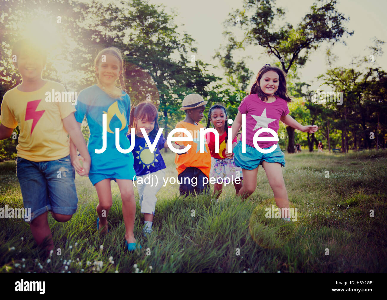 Juvenile Kids Youth Children Young Concept Stock Photo - Alamy
