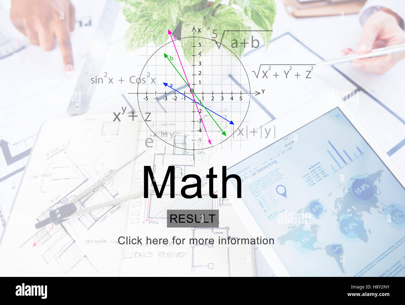 Math Mathematic Education Knowledge School Concept Stock Photo - Alamy