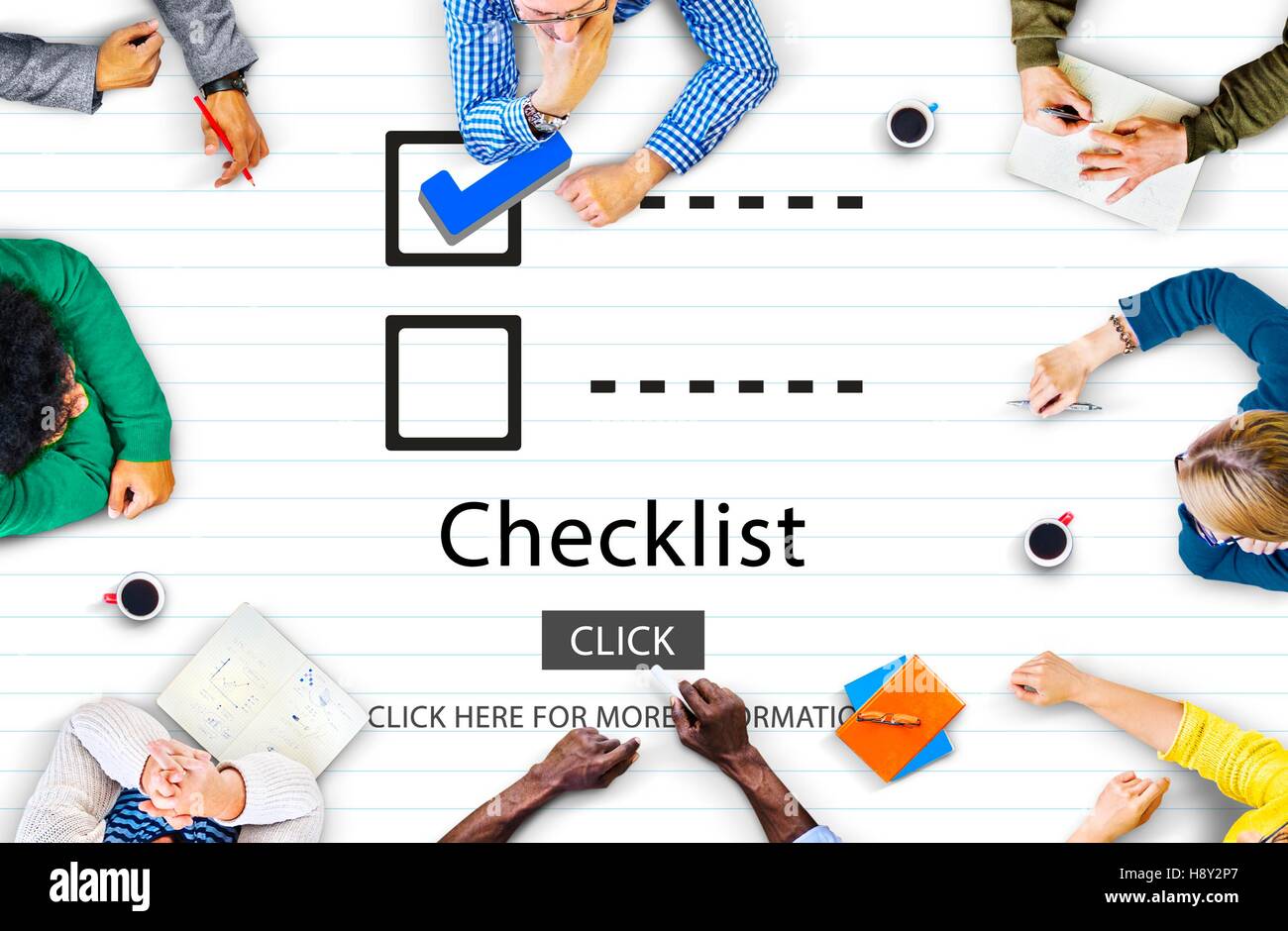 Checklist Choice Decision Document Mark Concept Stock Photo - Alamy