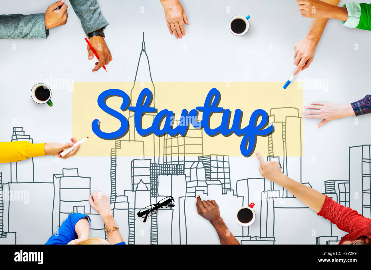Startup New Business Vision Strategy Launch Concept Stock Photo - Alamy