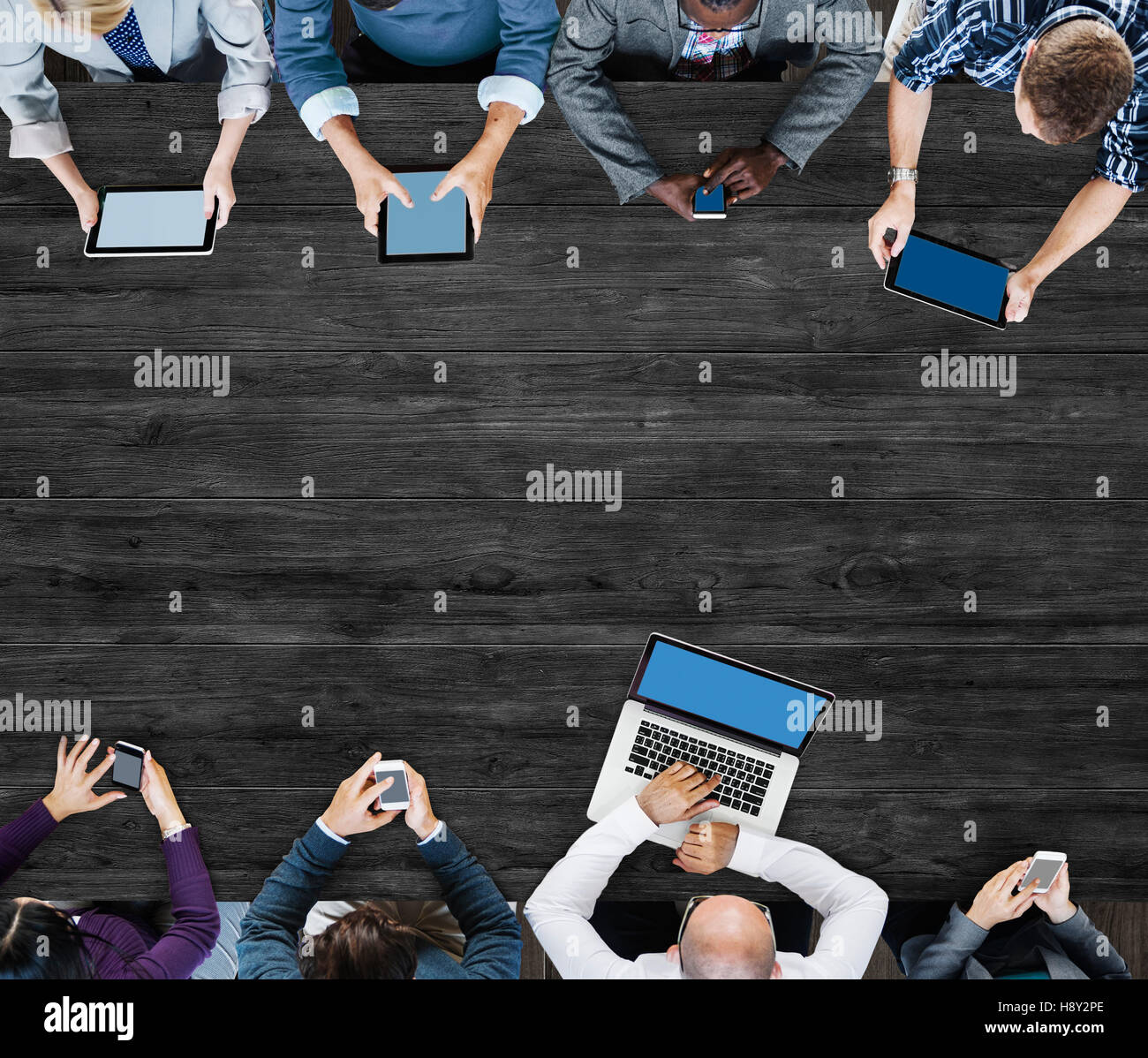 Business Team Connection Technology Networking Concept Stock Photo - Alamy
