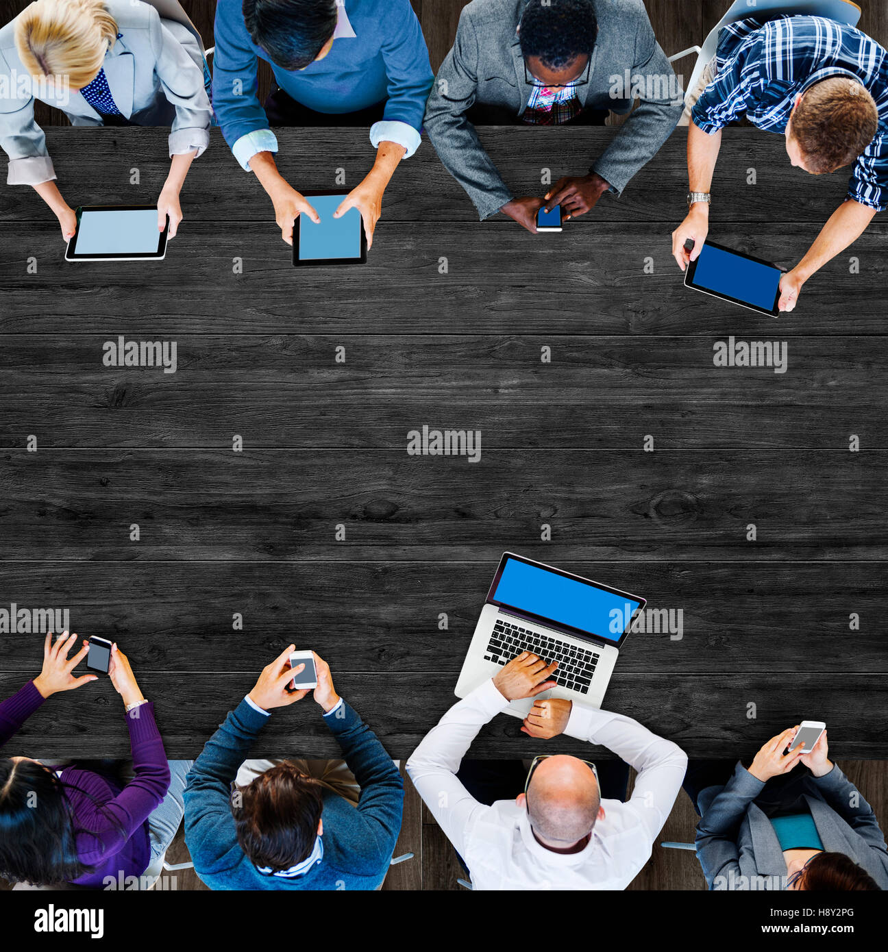 Business Team Connection Technology Networking Concept Stock Photo - Alamy