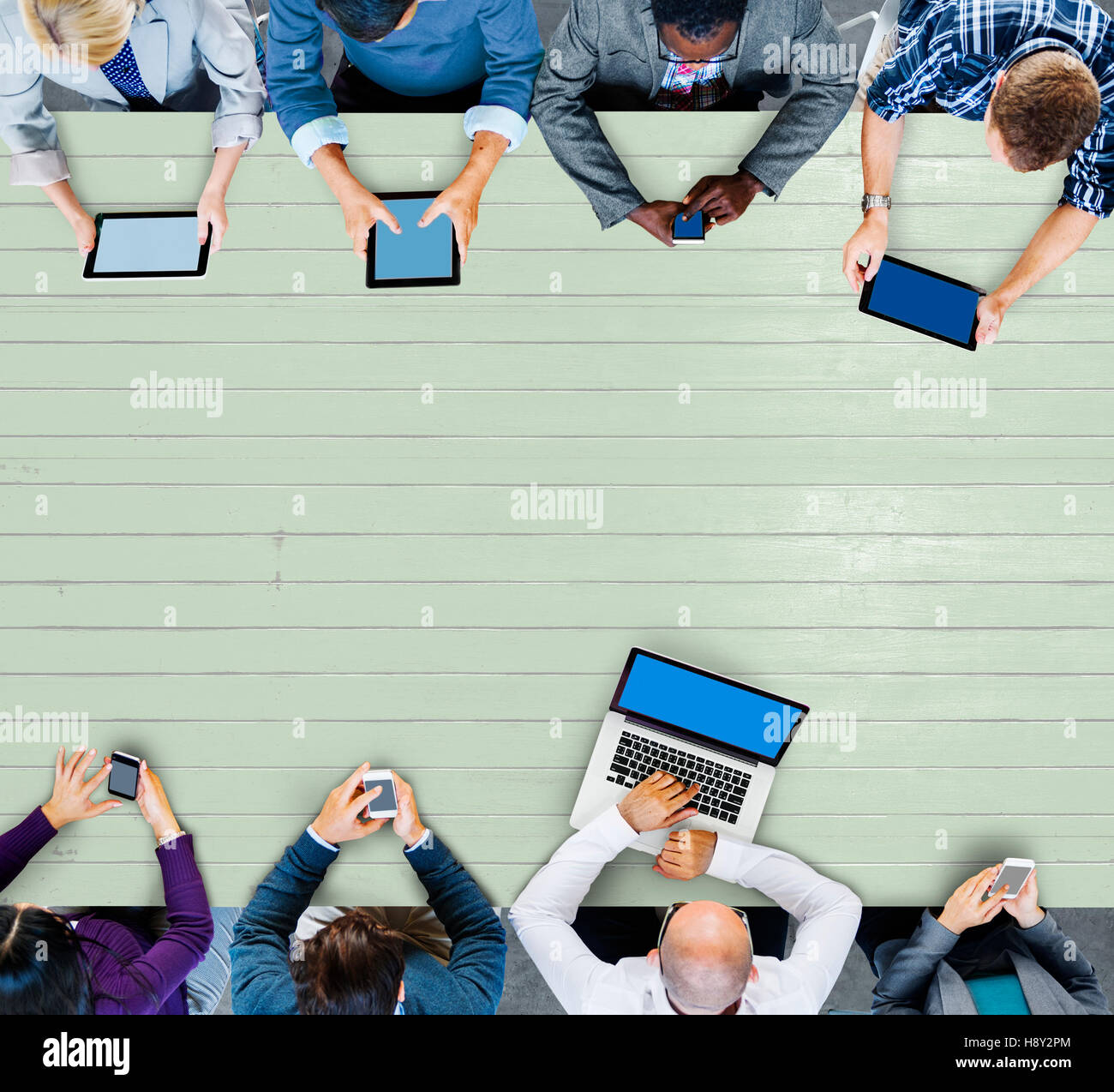 Business Team Connection Technology Networking Concept Stock Photo - Alamy