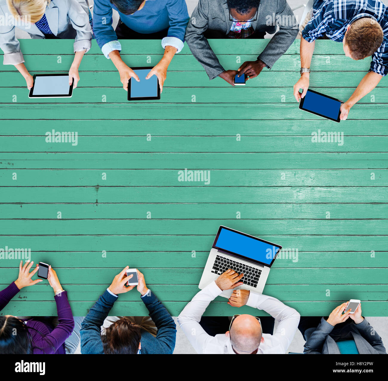 Business Team Connection Technology Networking Concept Stock Photo - Alamy