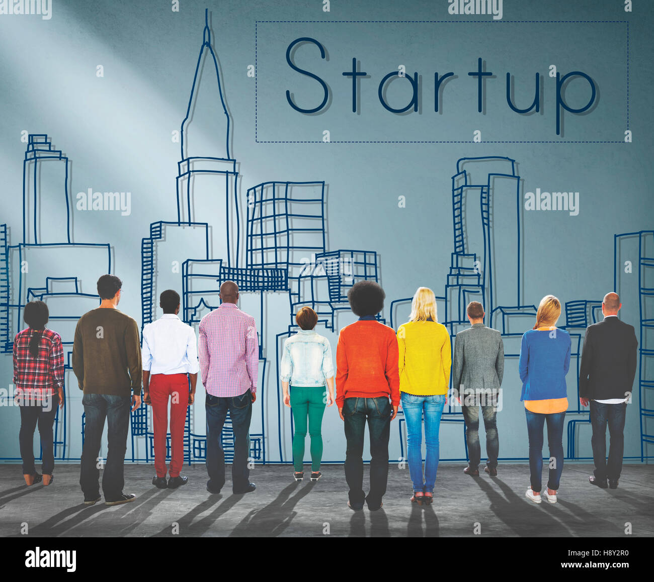 Startup New Business Vision Strategy Launch Concept Stock Photo - Alamy