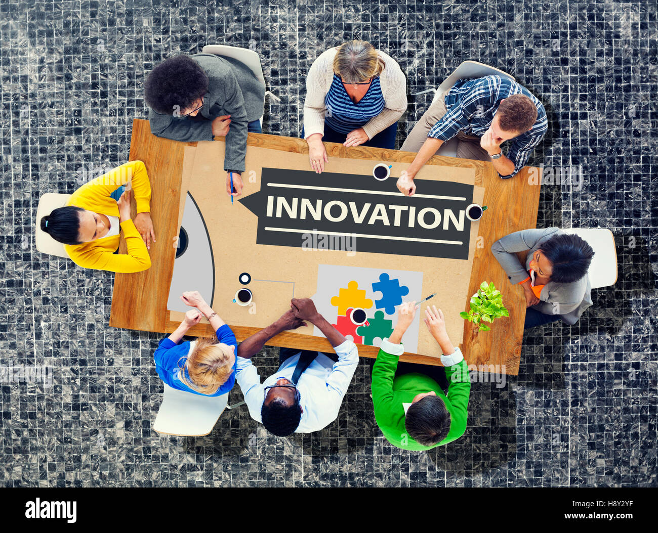 Innovation Plan Planning Ideas Action Launch Start Up Success Concept ...