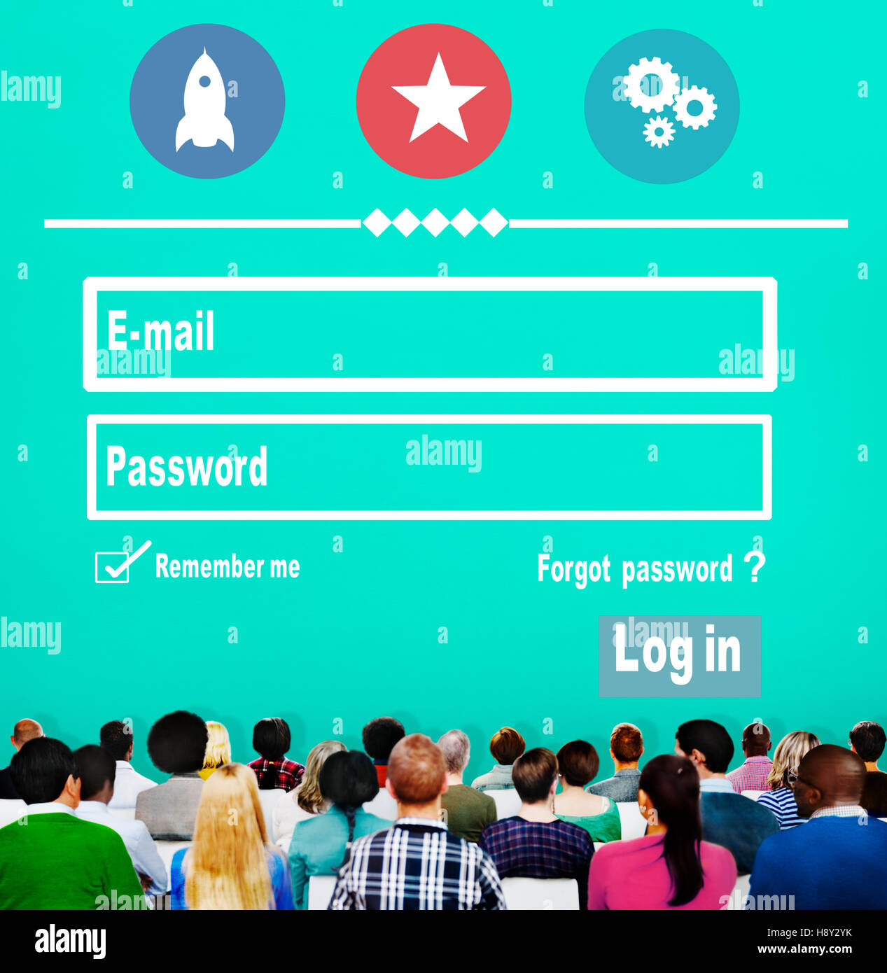 E-mail Identity Password Memebership Sing In Web Page Concept Stock ...