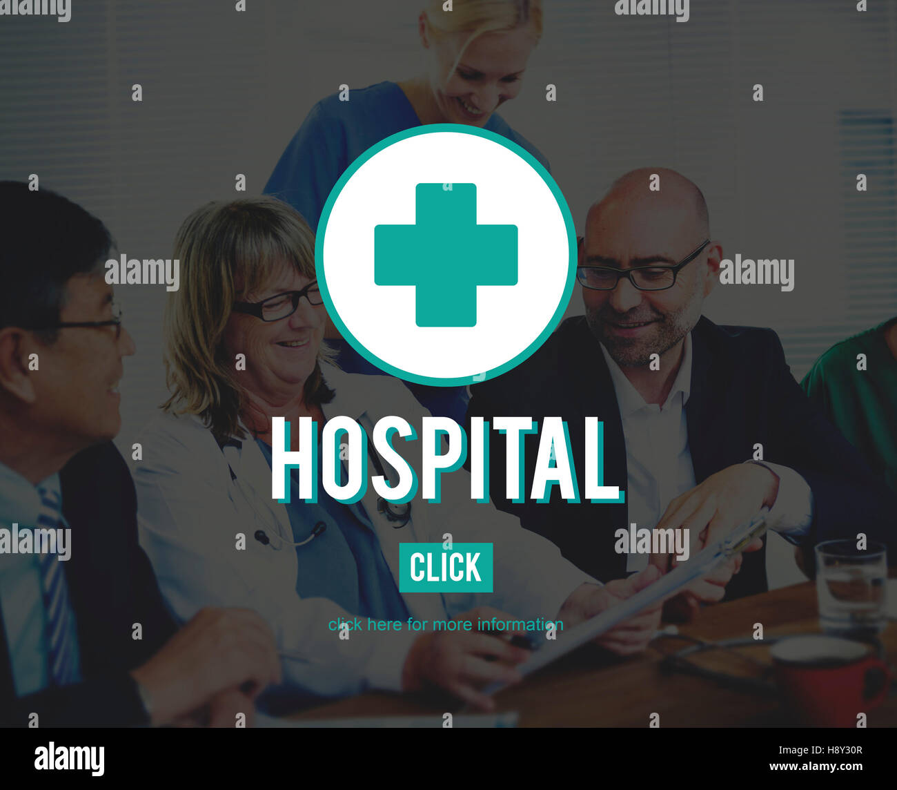 Hospital Clinic Health Institution Medicine Care Concept Stock Photo ...