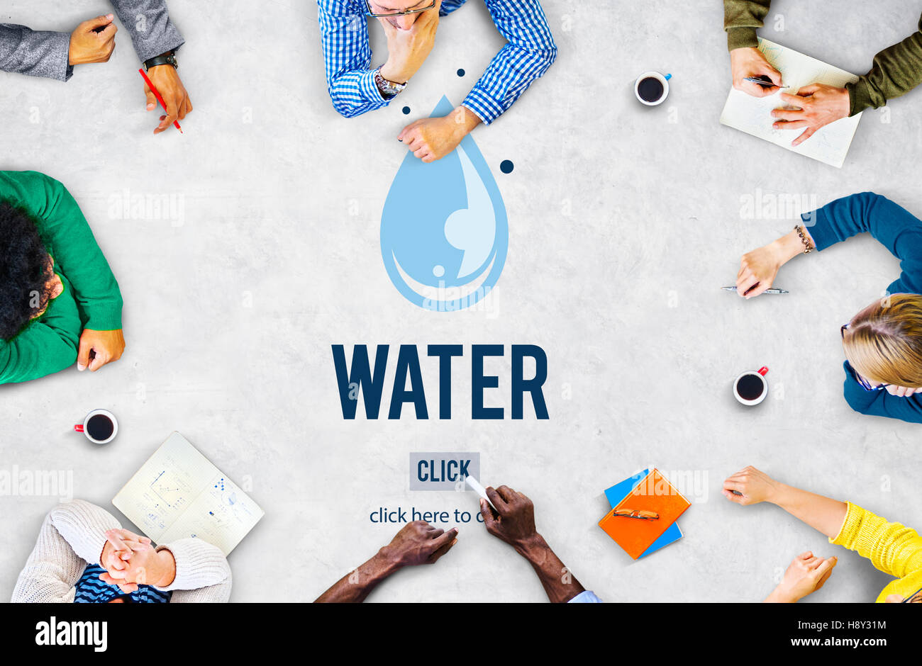 Water Drop Recycling Save Ecology Concept Stock Photo - Alamy