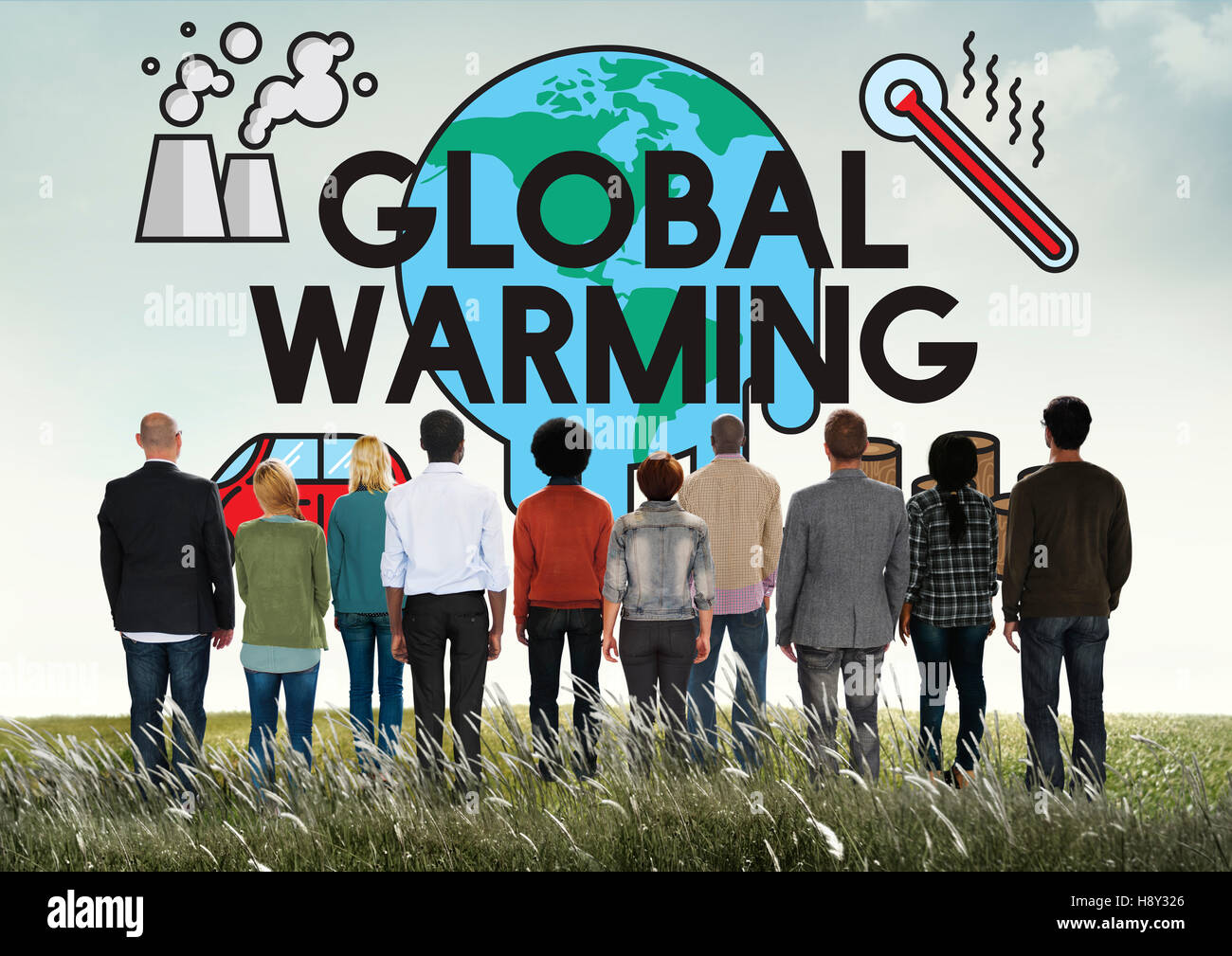 Global Warming Climate Environmental Industry Concept Stock Photo - Alamy
