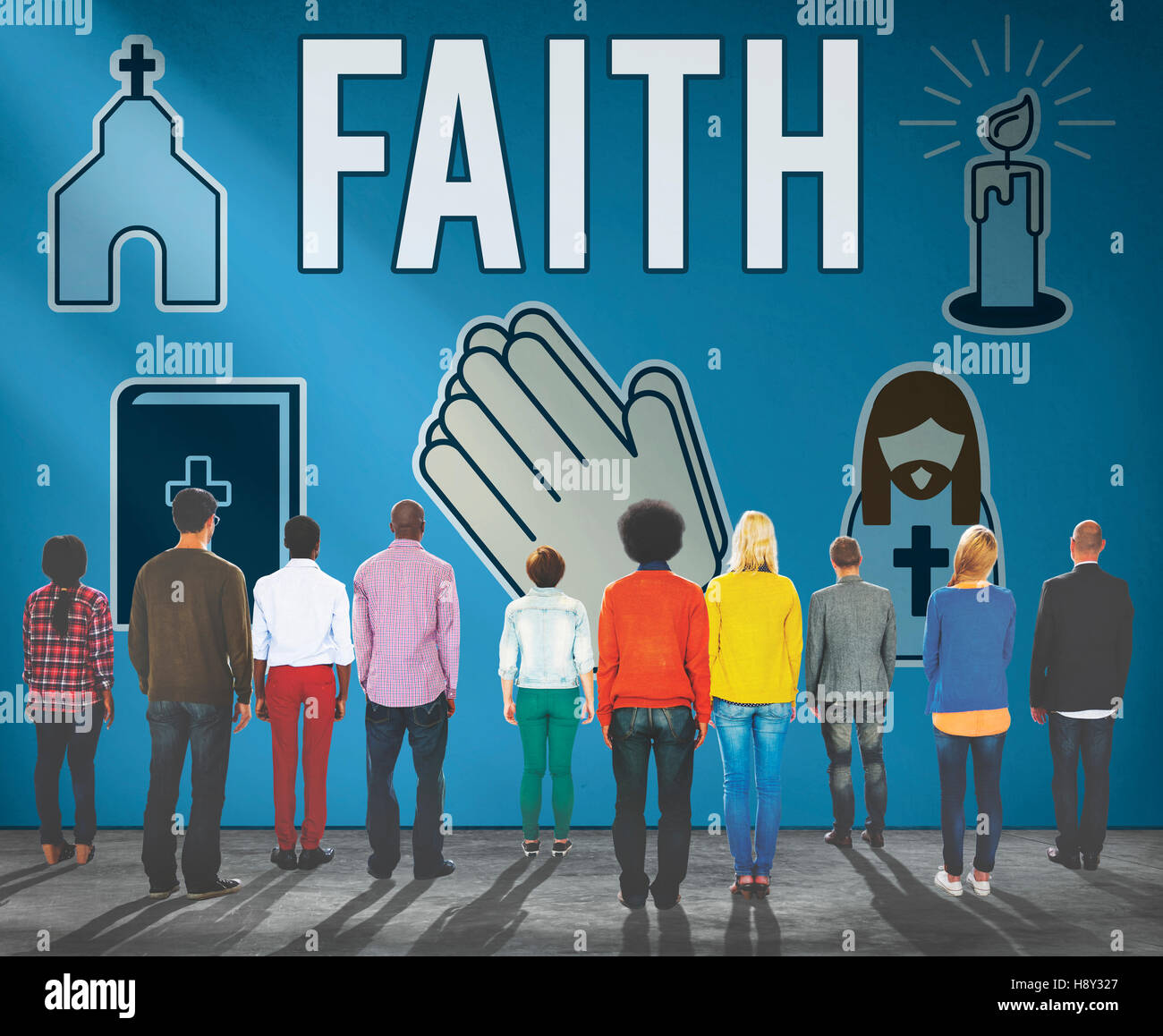 Faith Belief Believe Confidence Conviction Hope Concept Stock Photo - Alamy